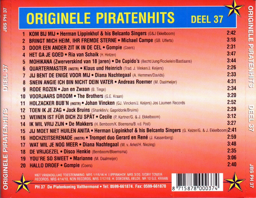 Piraten CD Deel 37 : Back | CD Covers | Cover Century | Over 1.000.000 ...